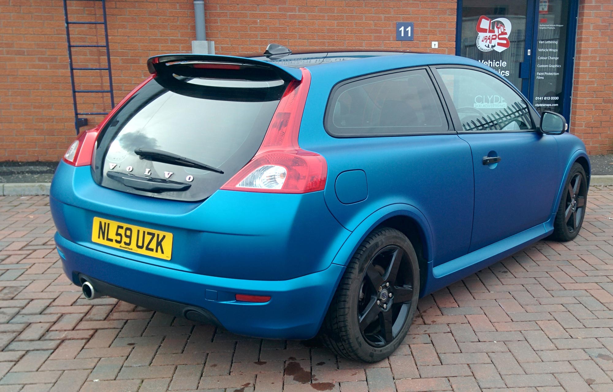 Matte Metallic Blue Volvo c30